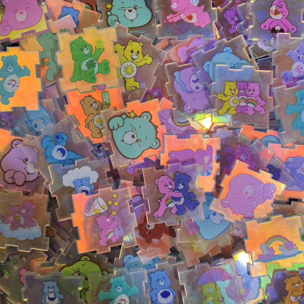 Puzzle chips Care bear 4cm-Acrylic chips – Una's Tiny Creations